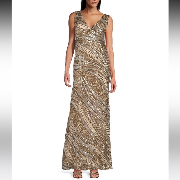 R & M Richards | Dresses | Nwt R M Richards Sleeveless Vneck Two Tone ...